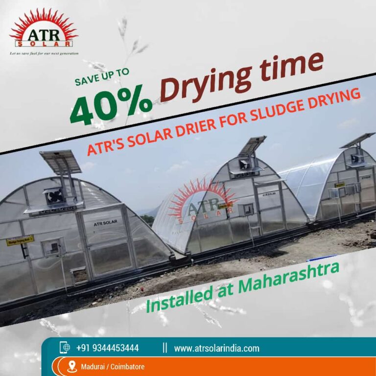 ATR’S Solar Sludge dryer – ATR SOLAR (INDIA)